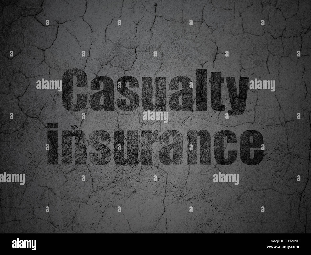 Insurance concept: Casualty Insurance on grunge wall background Stock ...