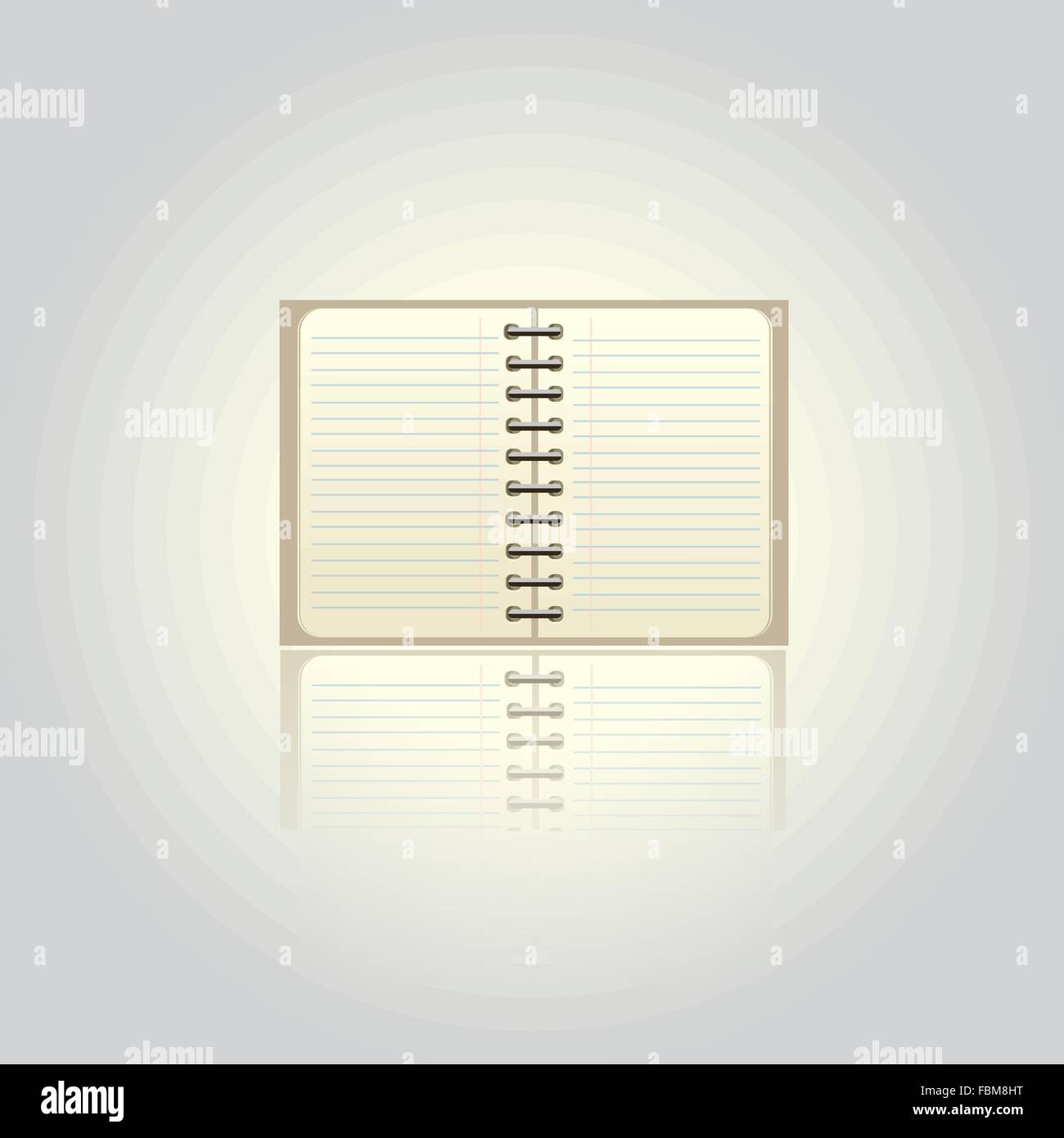 Blank pad on white, vector Stock Vector Image & Art - Alamy