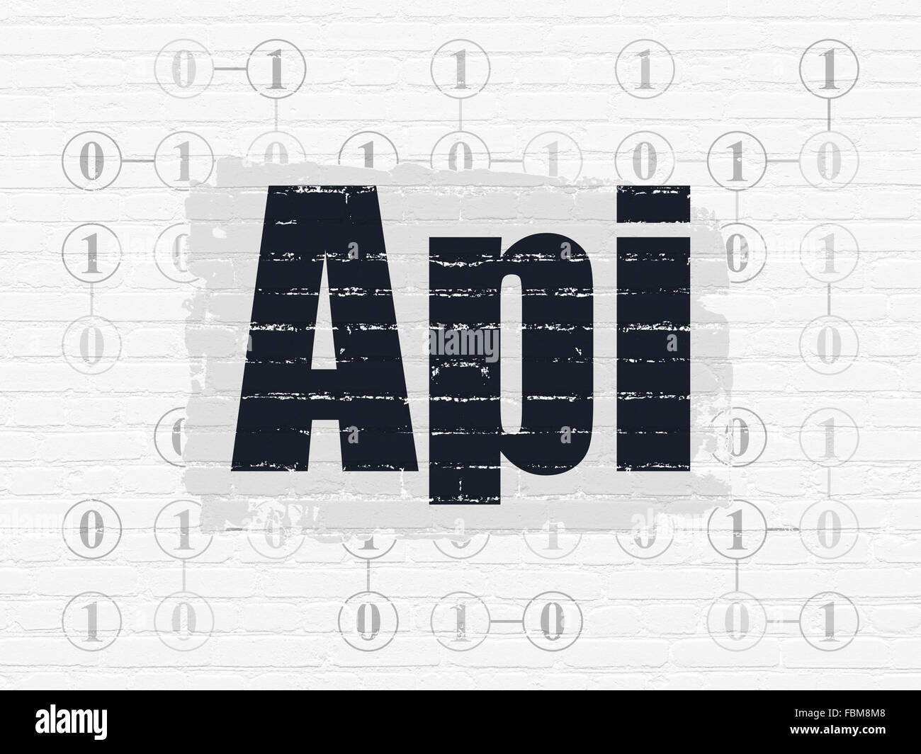 Software concept: Api on wall background Stock Photo - Alamy
