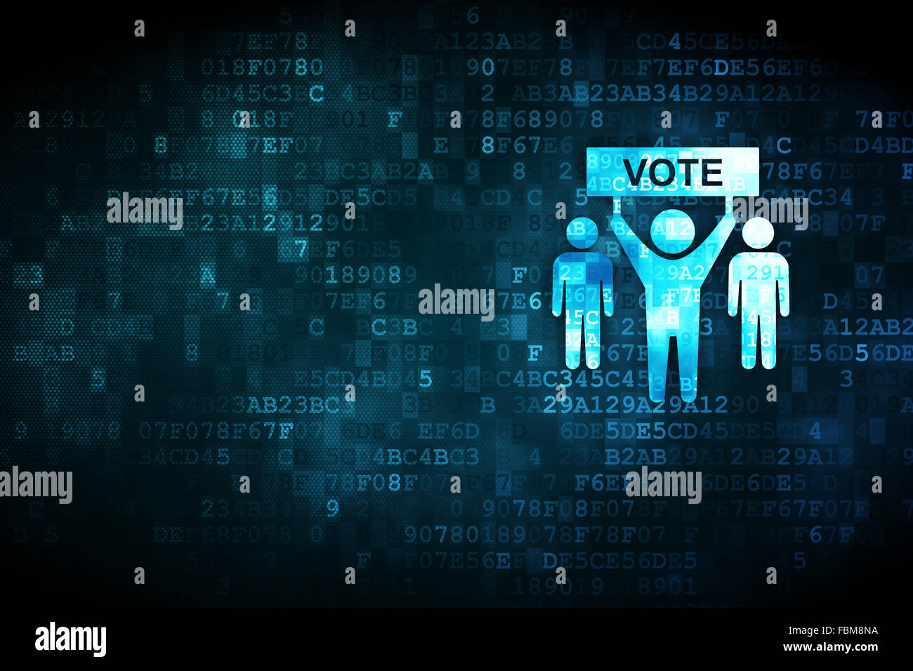 Political concept: Election Campaign on digital background Stock Photo ...
