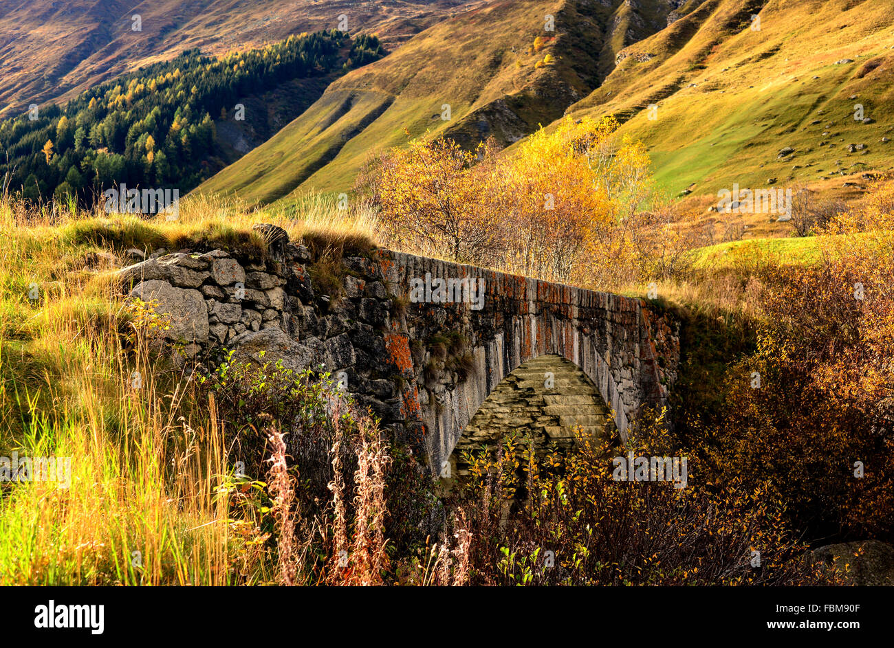 Bridge in the alps hi-res stock photography and images - Alamy