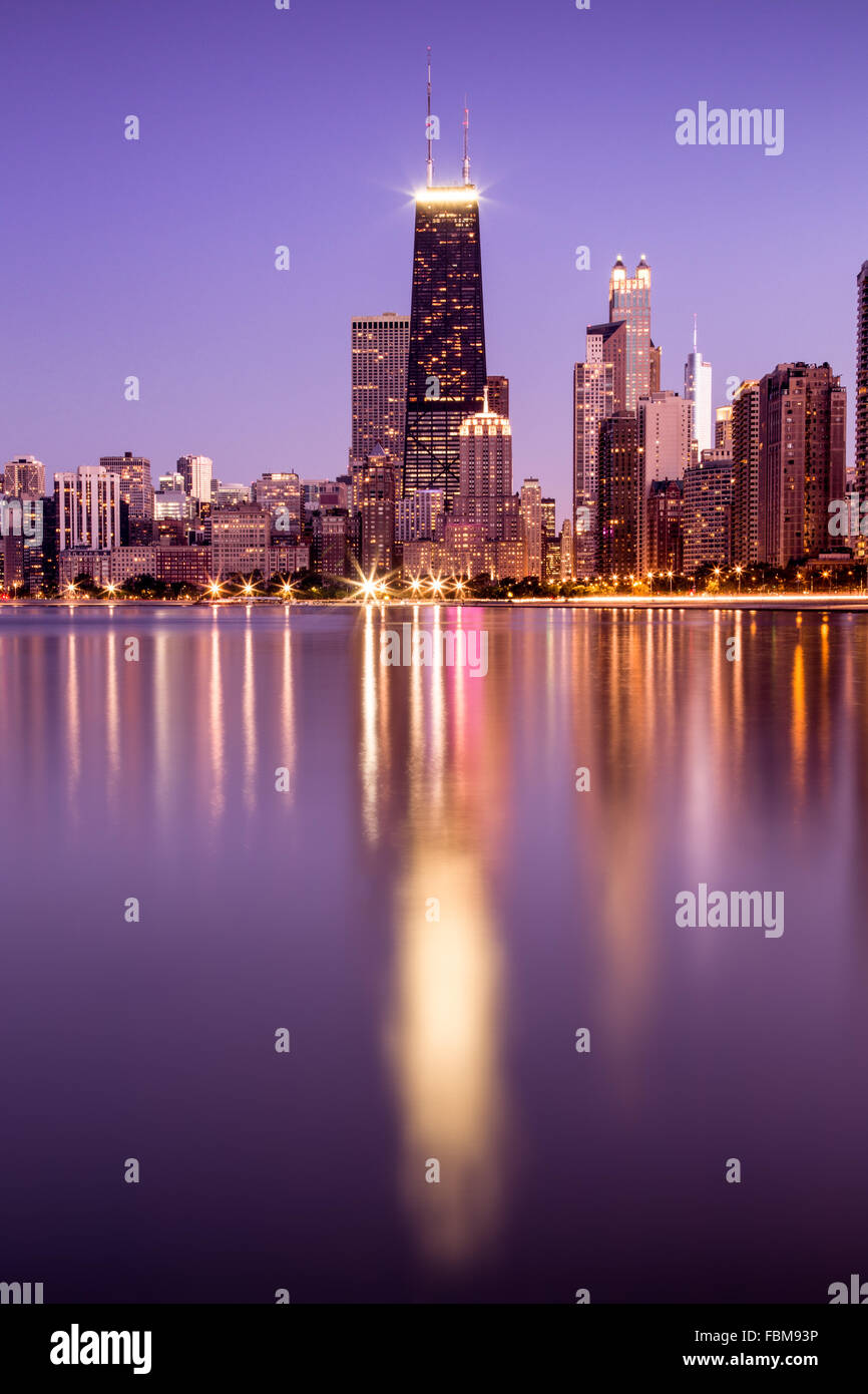 Chicago Skyline, Illinois, United States Stock Photo - Alamy