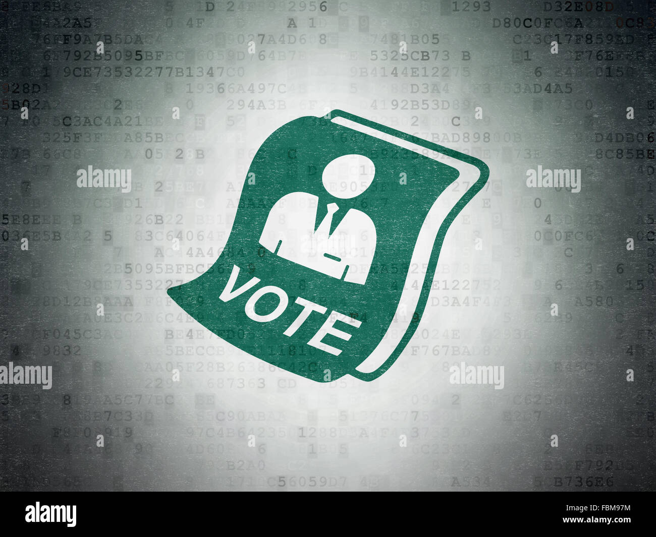 Political concept: Ballot on Digital Paper background Stock Photo - Alamy