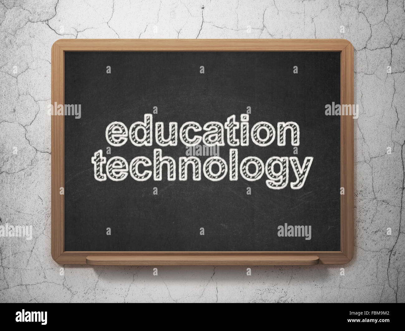 Learning concept: Education Technology on chalkboard background Stock ...