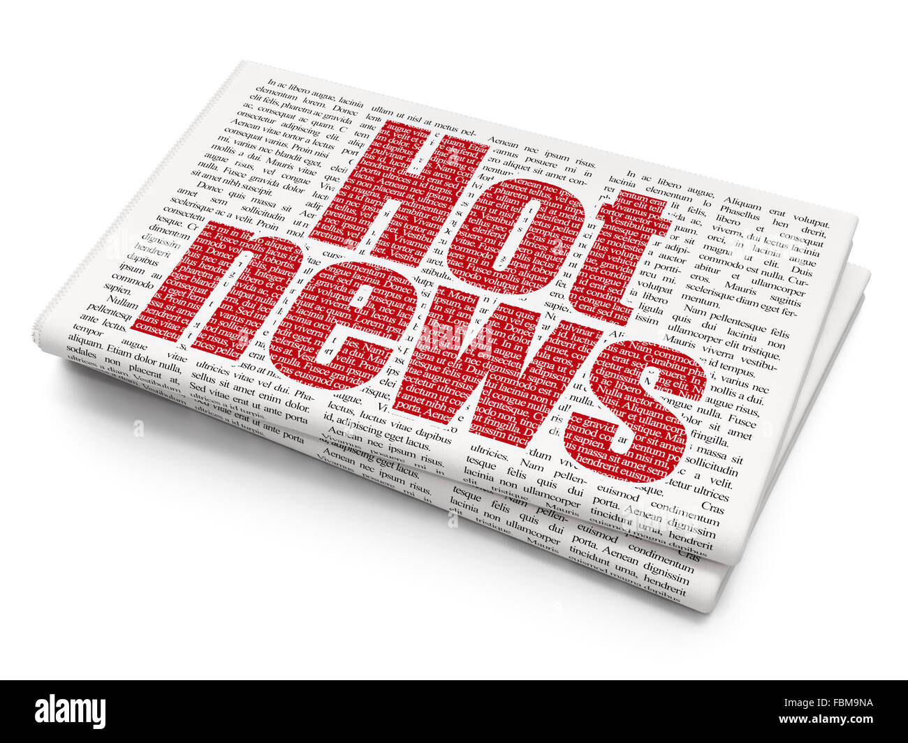 News concept: Hot News on Newspaper background Stock Photo - Alamy