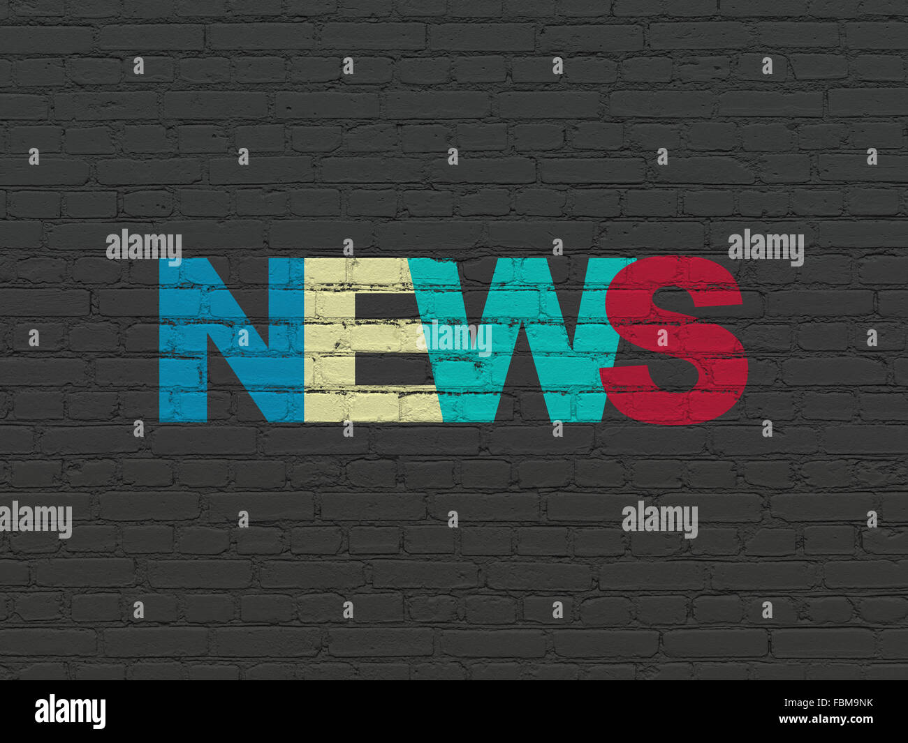 News concept: News on wall background Stock Photo - Alamy