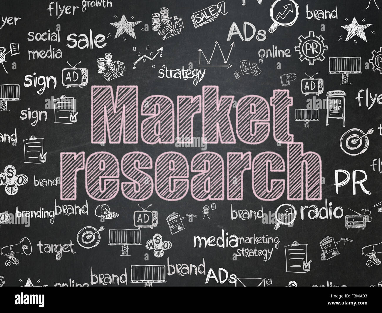 Marketing concept: Market Research on School Board background Stock ...