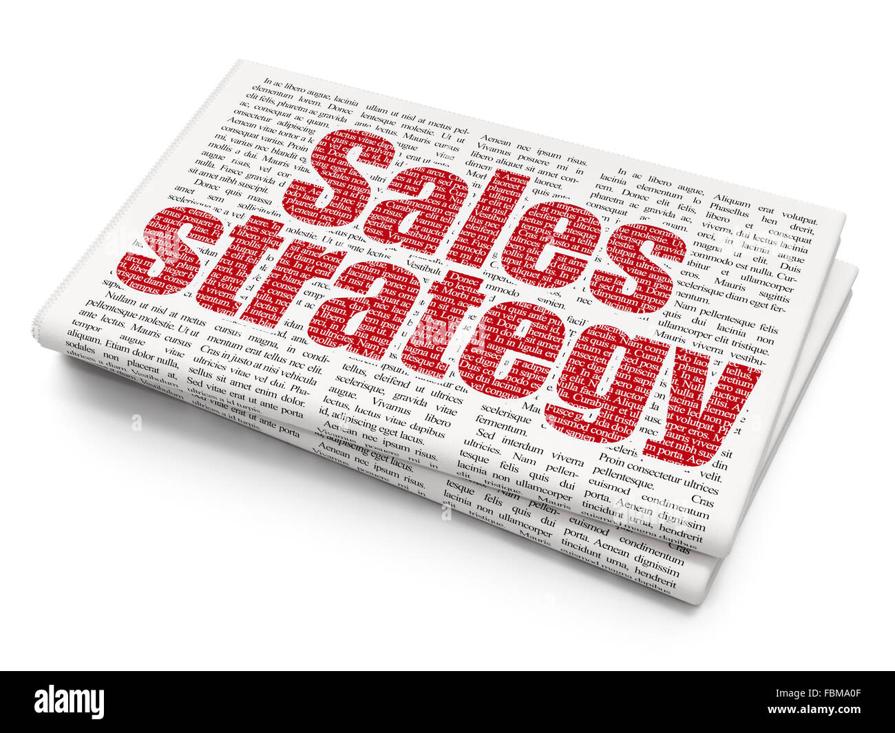 Marketing concept: Sales Strategy on Newspaper background Stock Photo ...