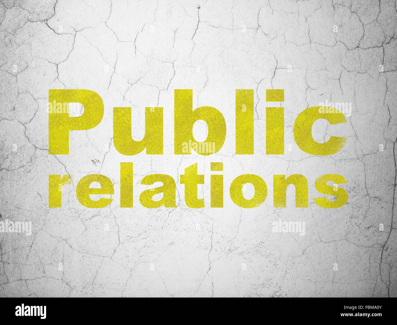 Advertising concept: Public Relations on wall background Stock Photo ...