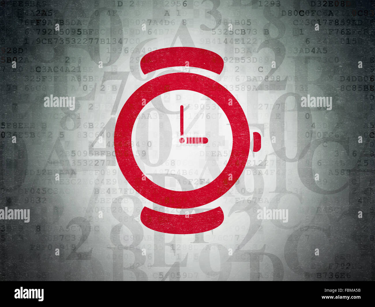 Time concept: Watch on Digital Paper background Stock Photo - Alamy