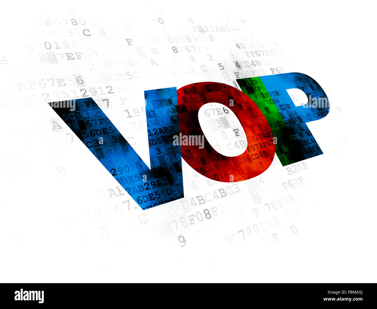 Web development concept: VOIP on Digital background Stock Photo - Alamy