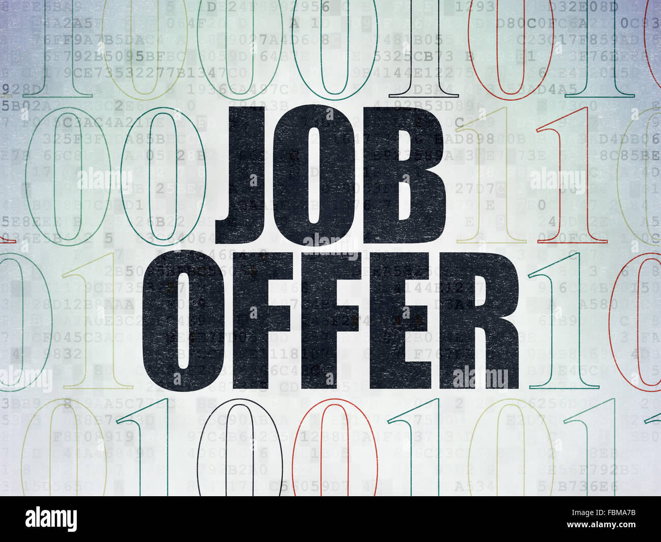 Business concept: Job Offer on Digital Paper background Stock Photo - Alamy