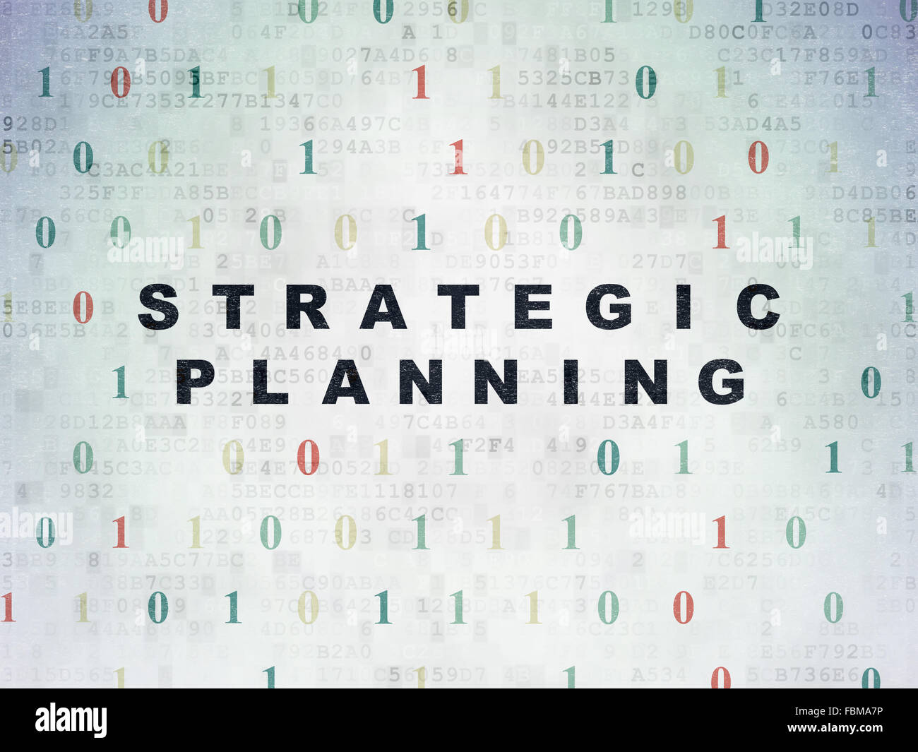 Finance concept: Strategic Planning on Digital Paper background Stock ...