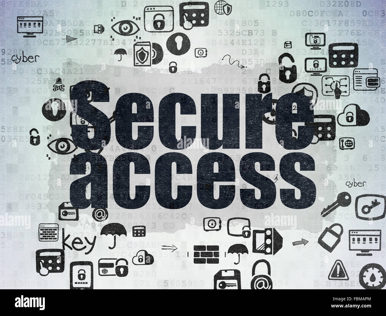 Security concept: Secure Access on Digital Paper background Stock Photo ...