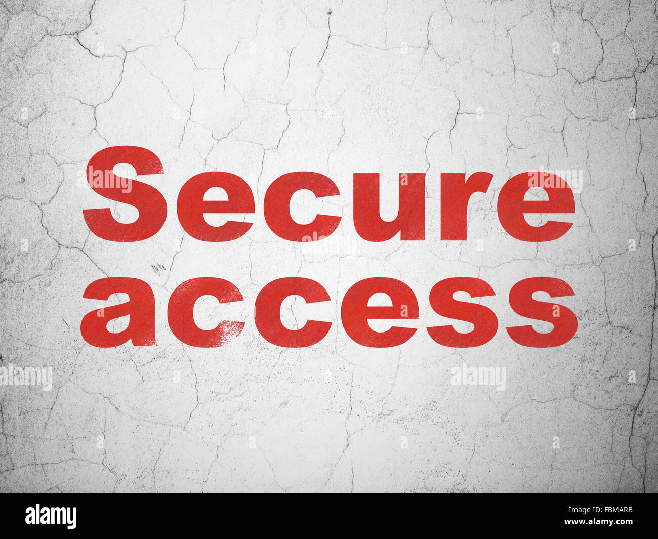 Protection concept: Secure Access on wall background Stock Photo - Alamy
