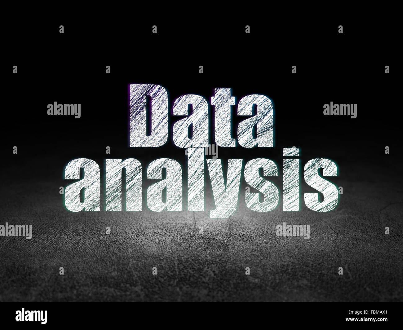 Data concept: Data Analysis in grunge dark room Stock Photo - Alamy