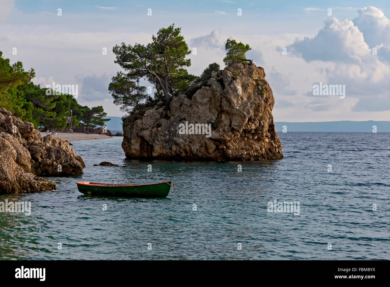 Kamen Brela rock, near Puntra-Rata beach, Brela, Makarska Riviera ...