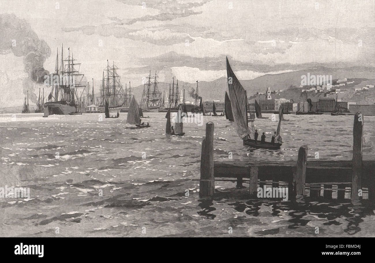 New zealand ports 19th century hi-res stock photography and images - Alamy