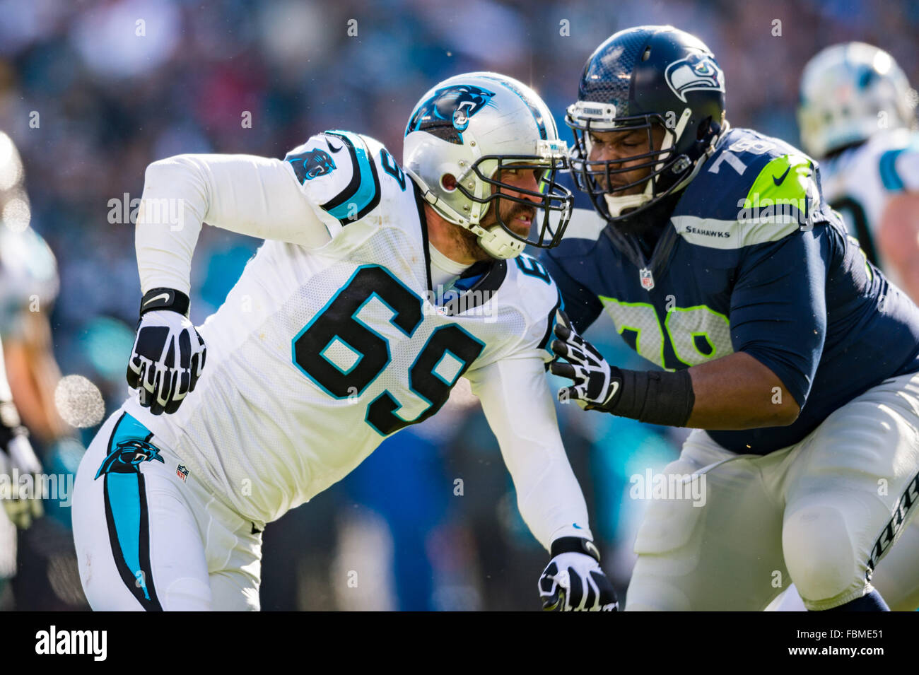 Charlotte, North Carolina, USA. 17th January, 2016. Carolina Panthers ...