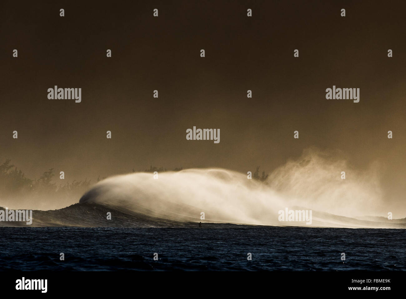 Ocean Spray from a Wave, Oahu, Hawaii Stock Photo - Alamy