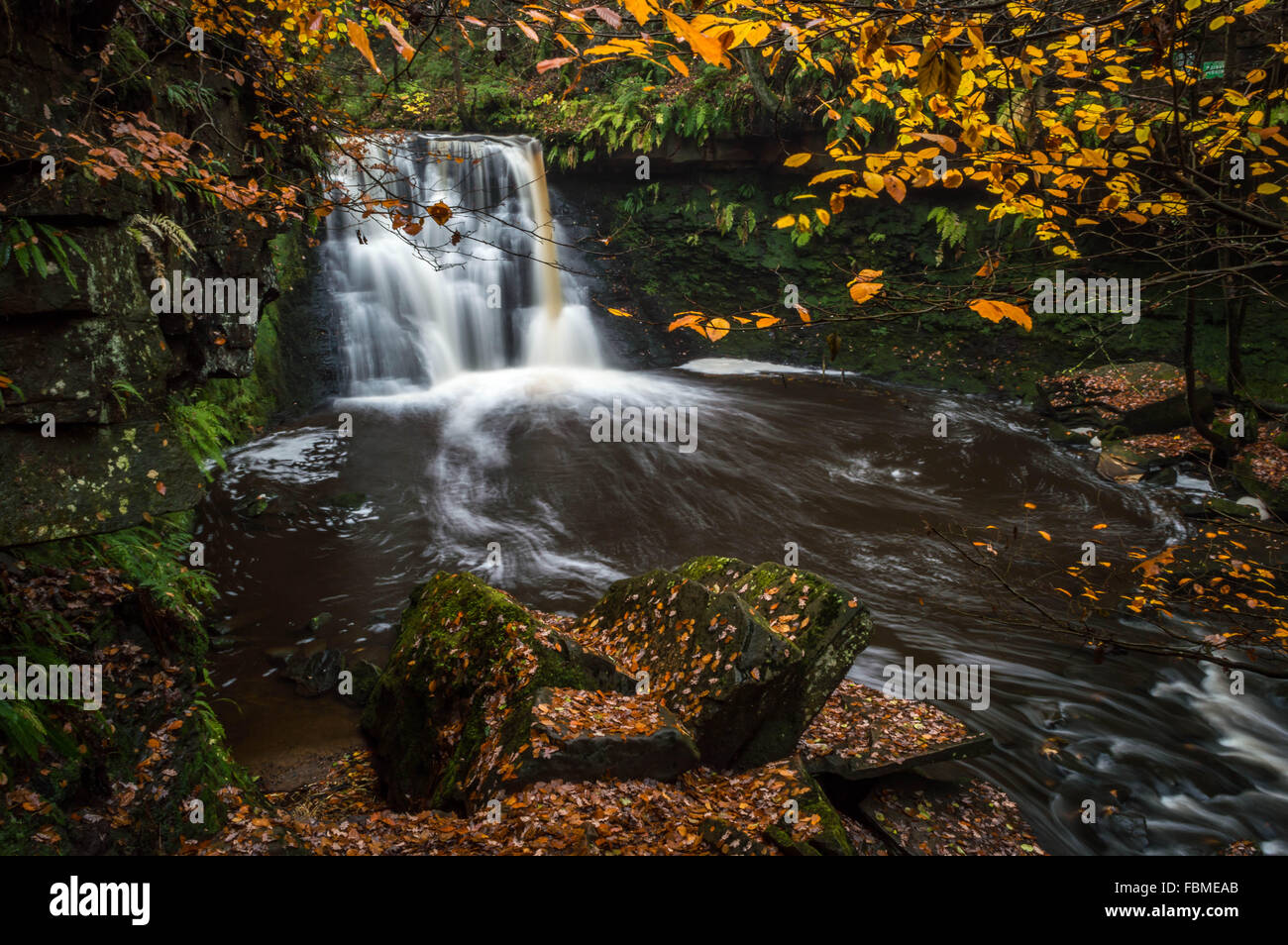 Goit Stock waterfall, bradford, west yorkshire, england, UK Stock Photo ...