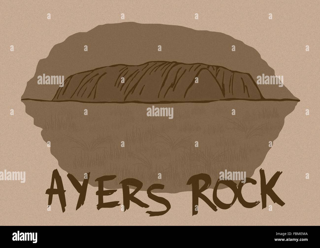 Aboriginal art ayers rock hi-res stock photography and images - Alamy