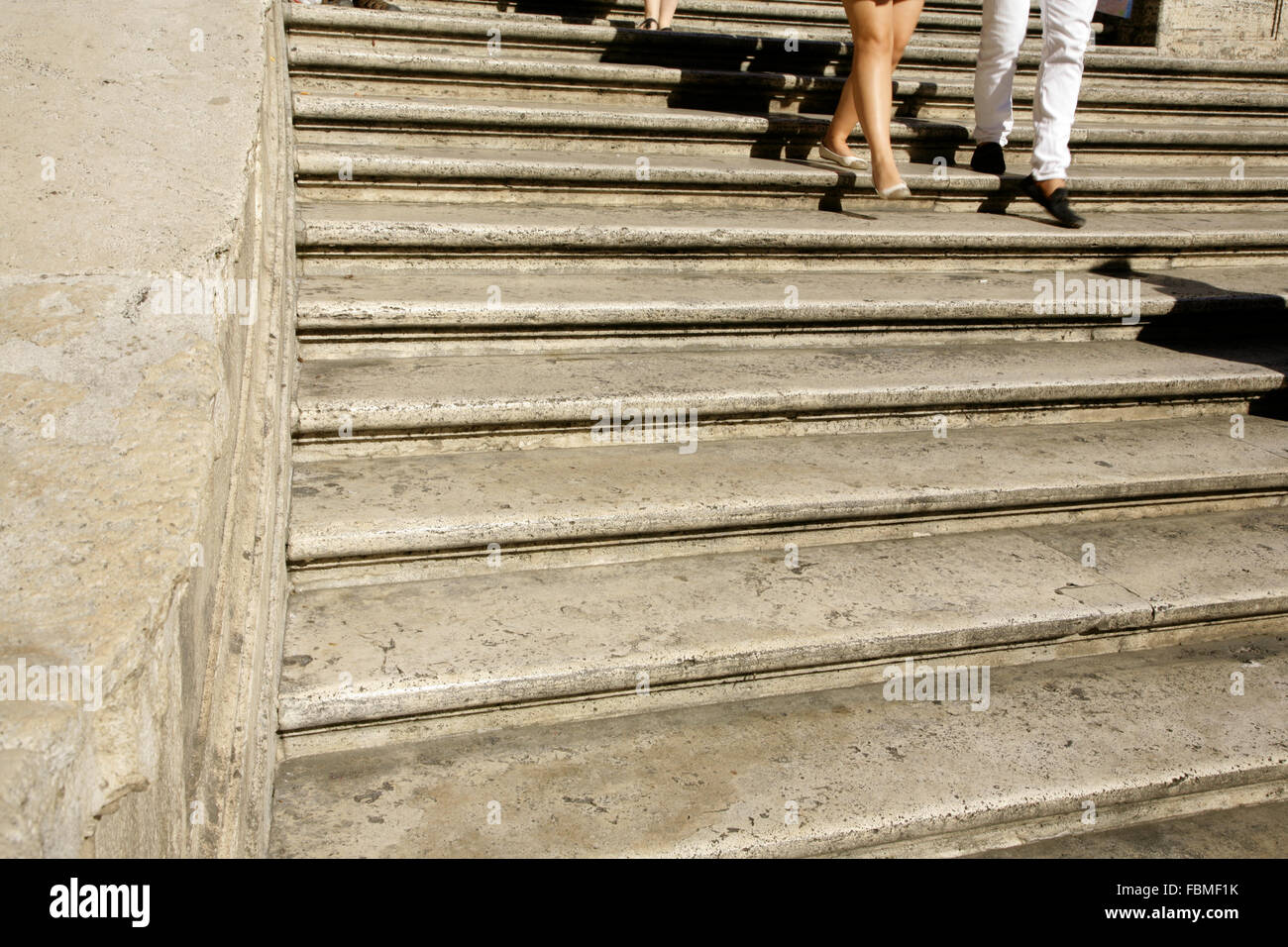 Tourists walking down the Spanish Steps, Rome, Italy Stock Photo - Alamy
