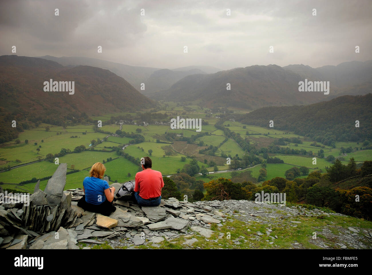 Castle Crag walk, The Lake District National Park, United Kingdom Stock ...