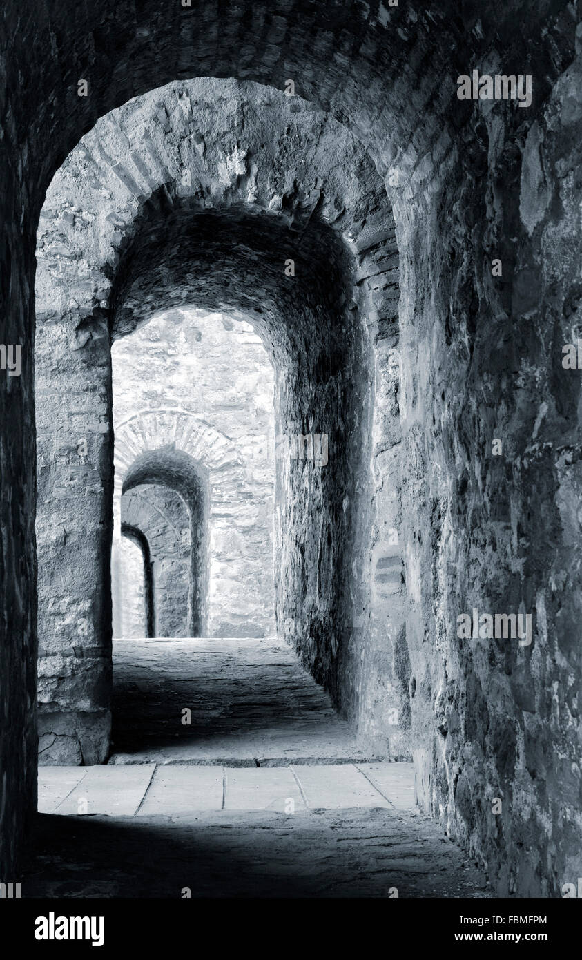 Archway in a medieval castle in Smederevo, Serbia Stock Photo - Alamy