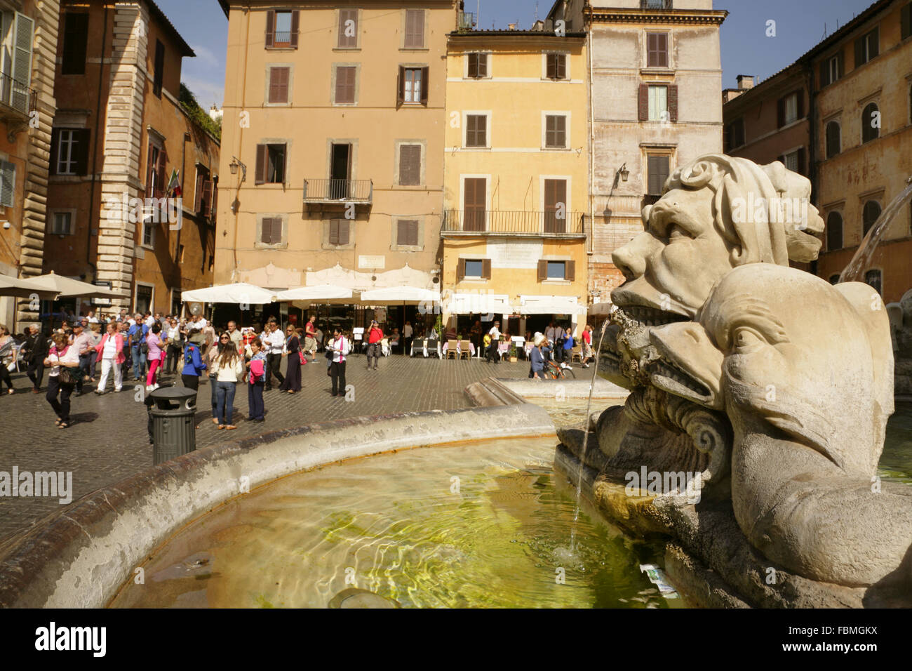 Fontana del Pantheon or the Pantheon Fountain, Piazza della Rotonda ...