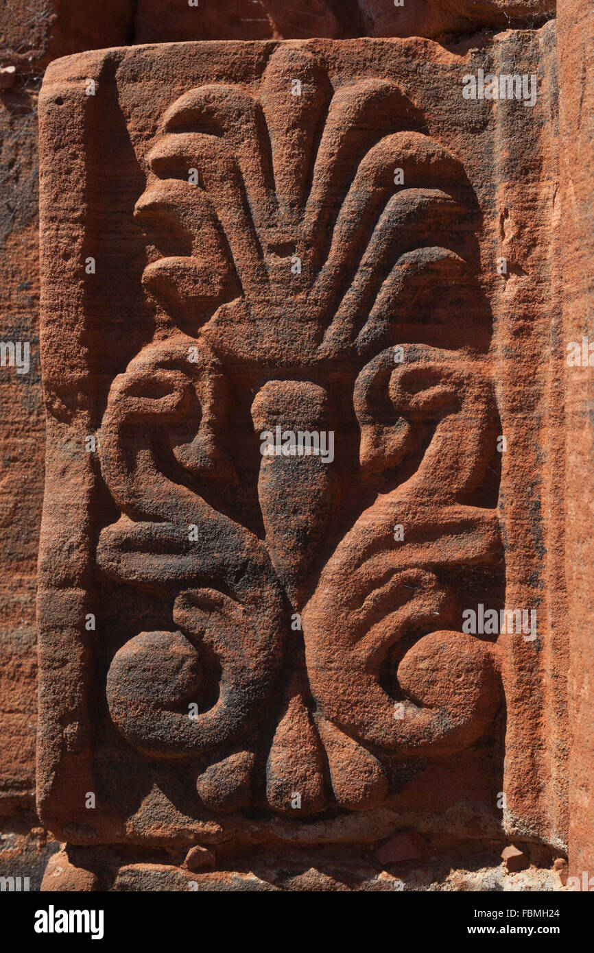 Detail of brickwork, Mision Jesuitica Guarani, Jesuit Mission San ...