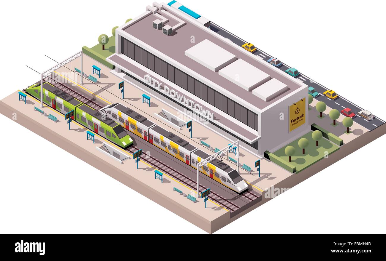 Vector isometric train station Stock Vector Image & Art - Alamy Vector isometric train station Stock Vector Image & Art - Alamy
