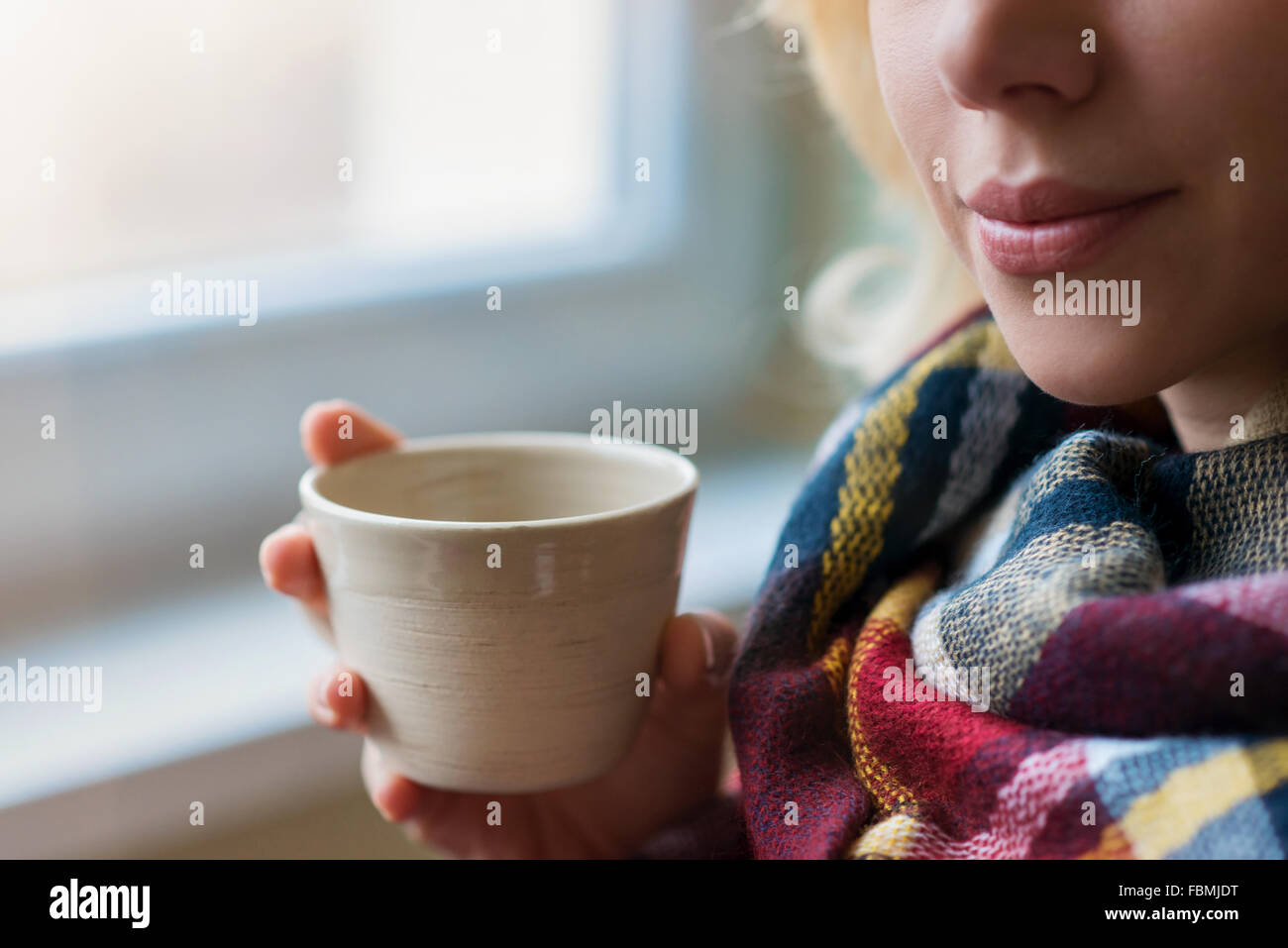 Beautiful woman relaxing Stock Photo - Alamy