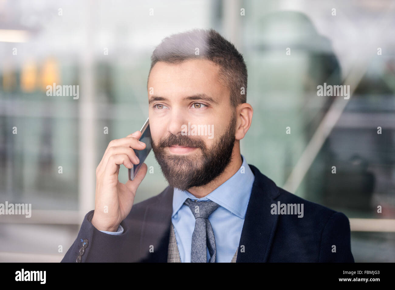 Man with smart phone Stock Photo - Alamy