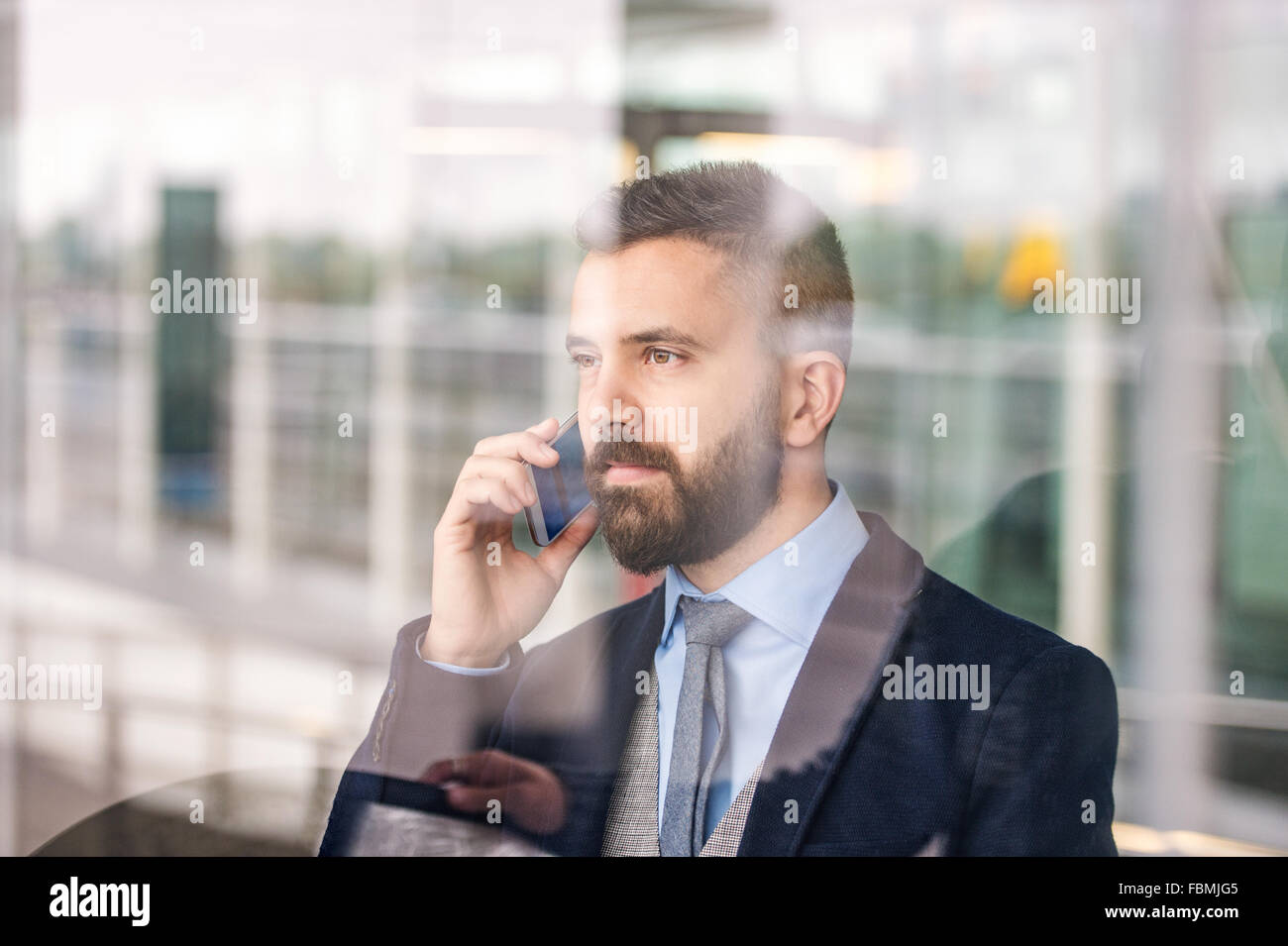 Man with smart phone Stock Photo - Alamy