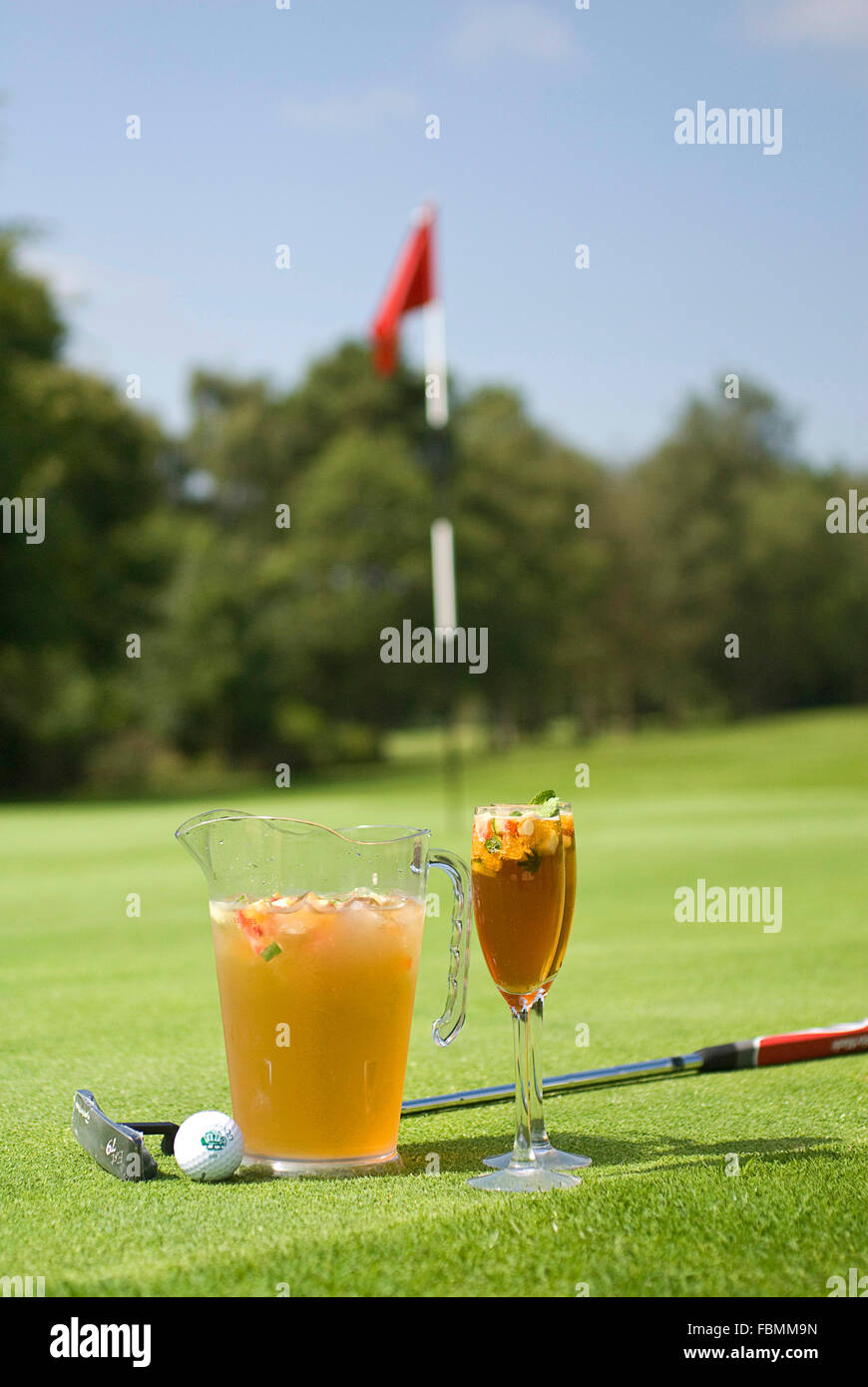 Golf and drink Stock Photo - Alamy