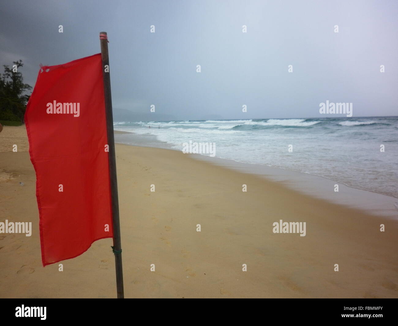 Red Flag At The Beach High Resolution Stock Photography and Images - Alamy