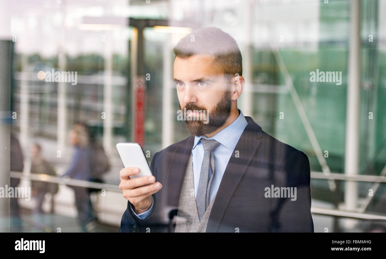 Man with smart phone Stock Photo - Alamy
