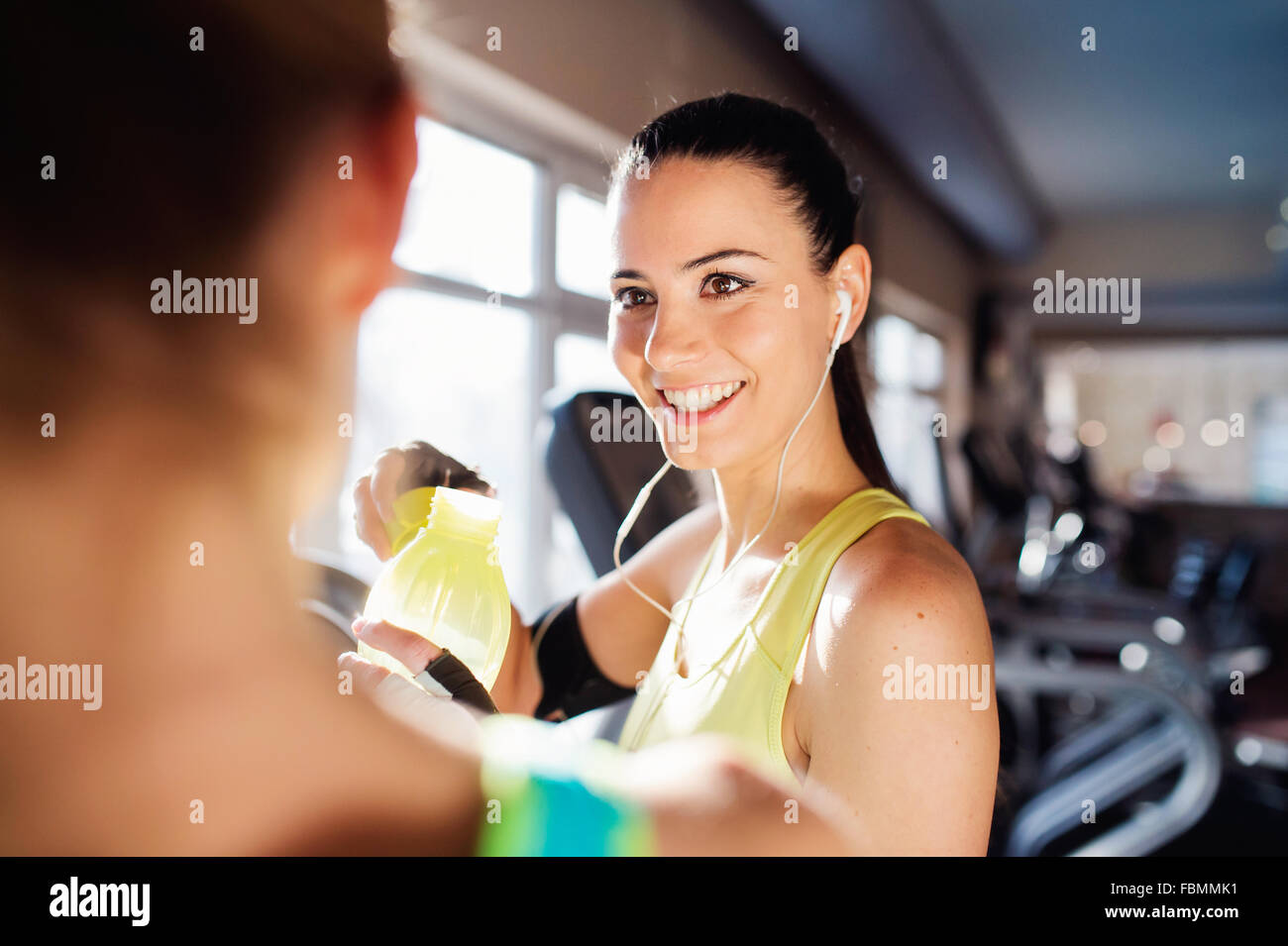 Beautiful Women In Gym Stock Photos & Beautiful Women In Gym Stock ...