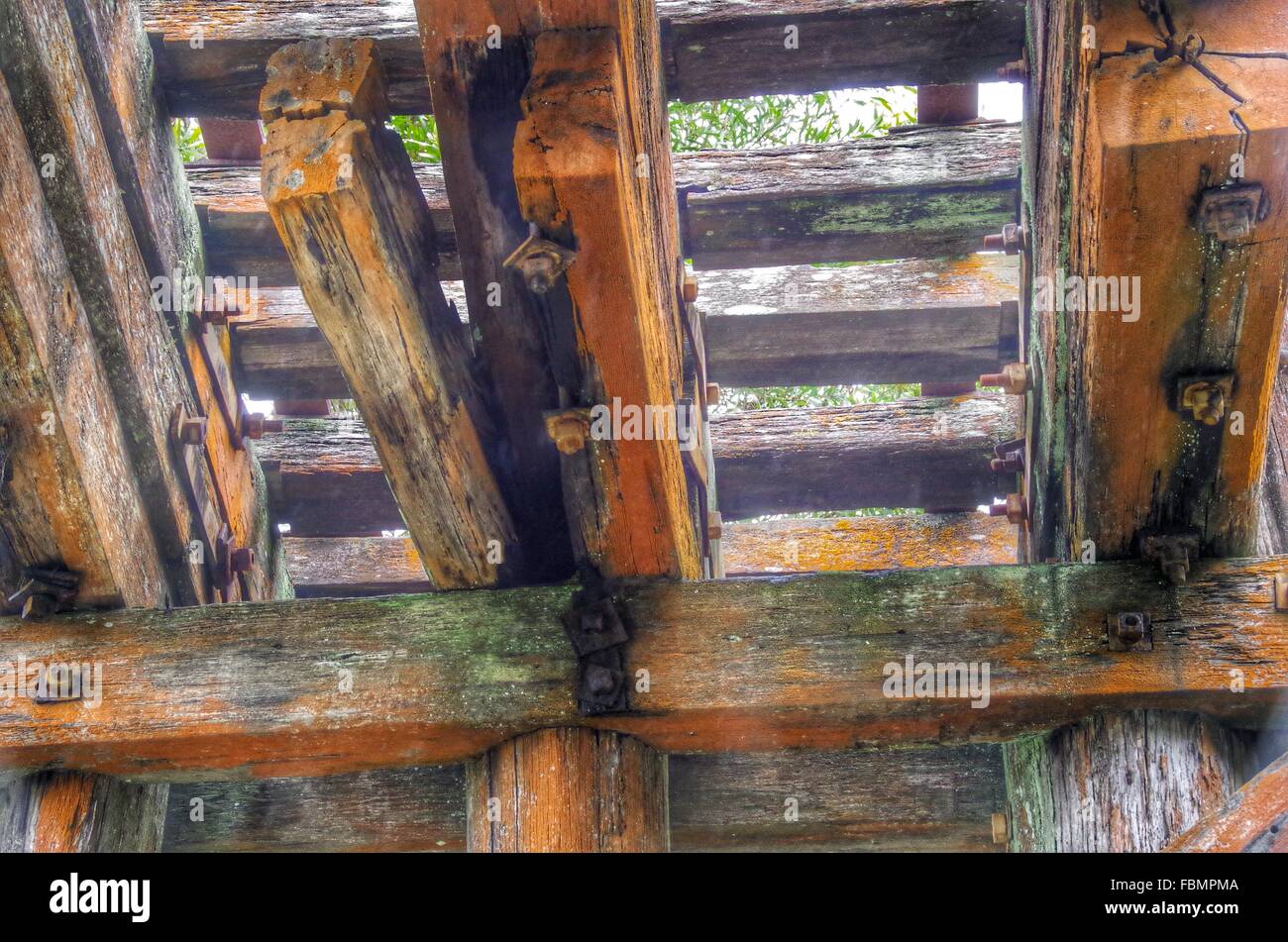 Old wooden beams hi-res stock photography and images - Alamy