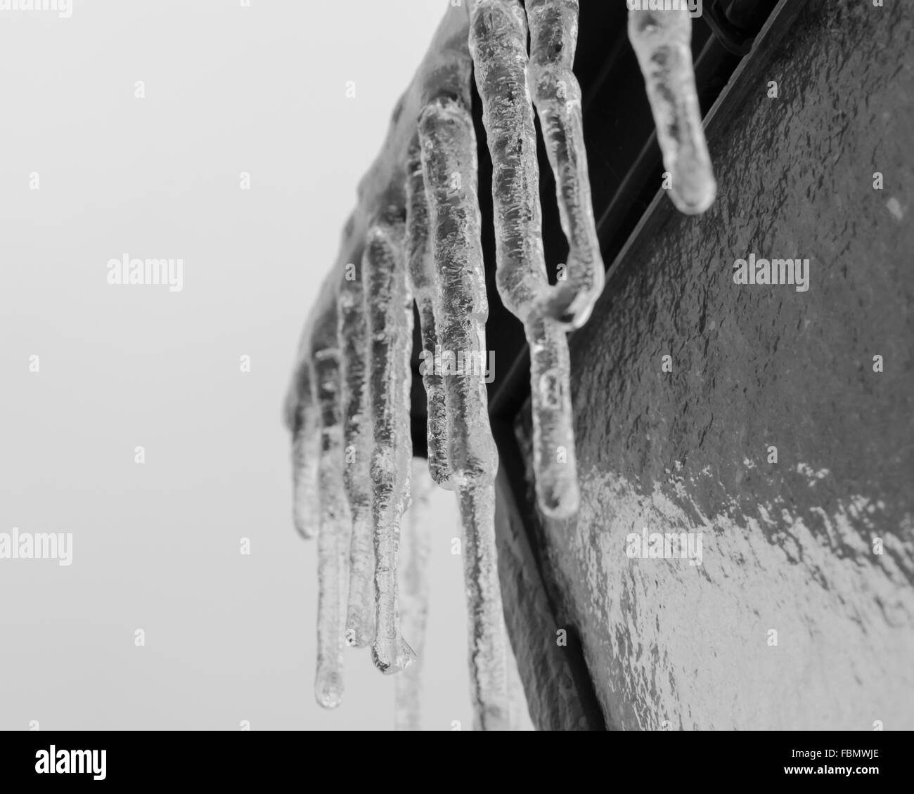 Frozen over Lamp Stock Photo - Alamy