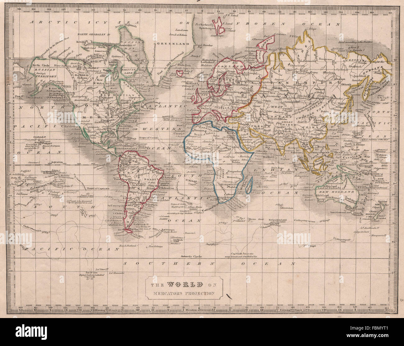 Mercator projection hi-res stock photography and images - Alamy
