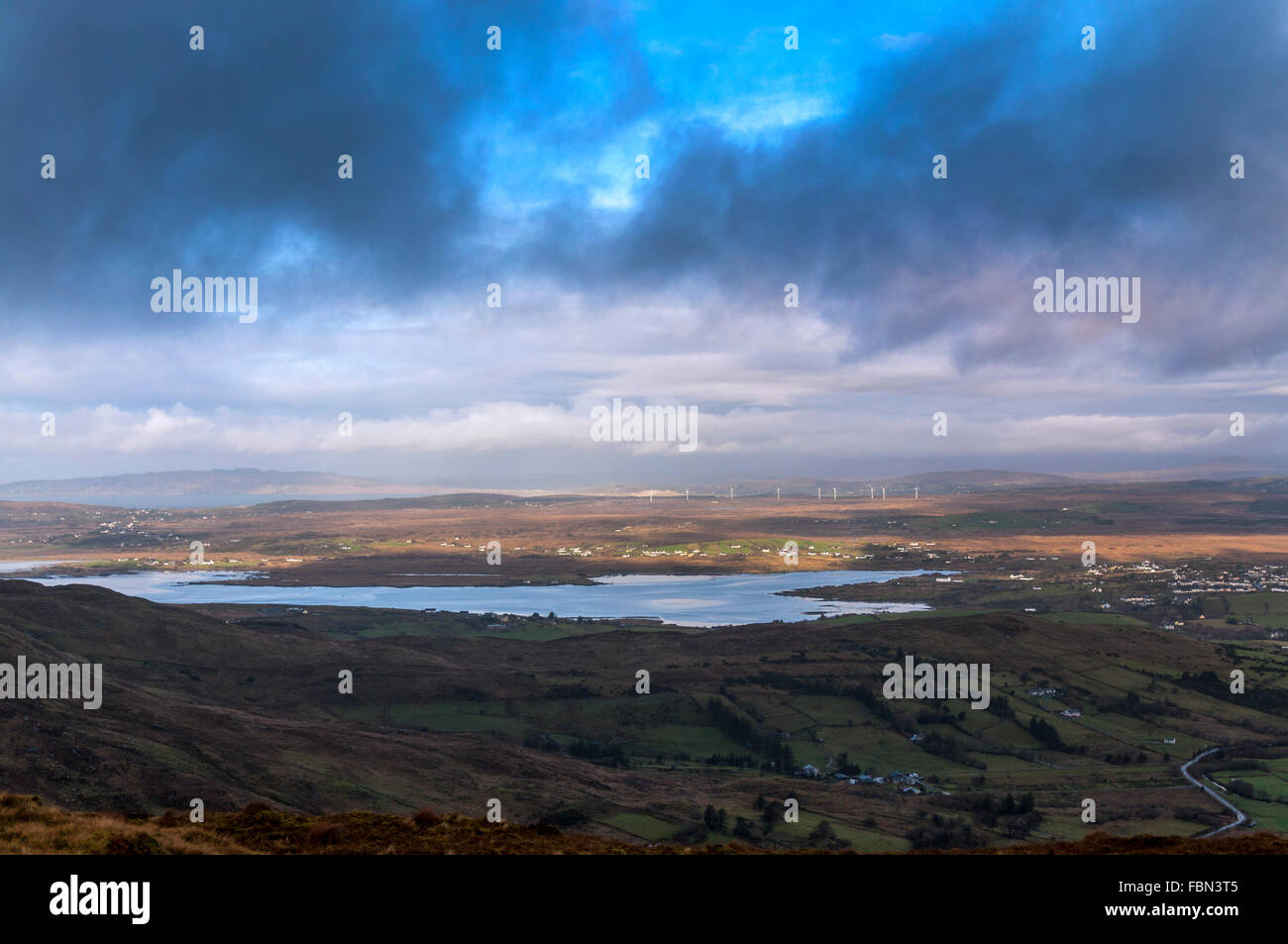 Landscape view of Donegal coast near Ardara, County Donegal, Ireland ...