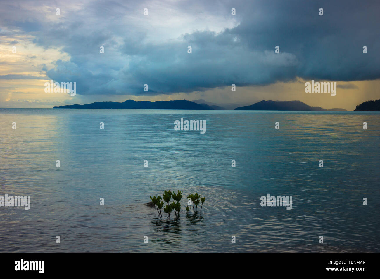 Storm over Whitsunday Island Stock Photo - Alamy