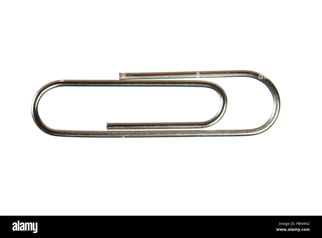 metal clip is isolated on a white background Stock Photo - Alamy