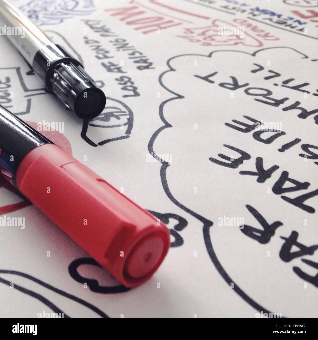 Felt tip markers hi-res stock photography and images - Alamy