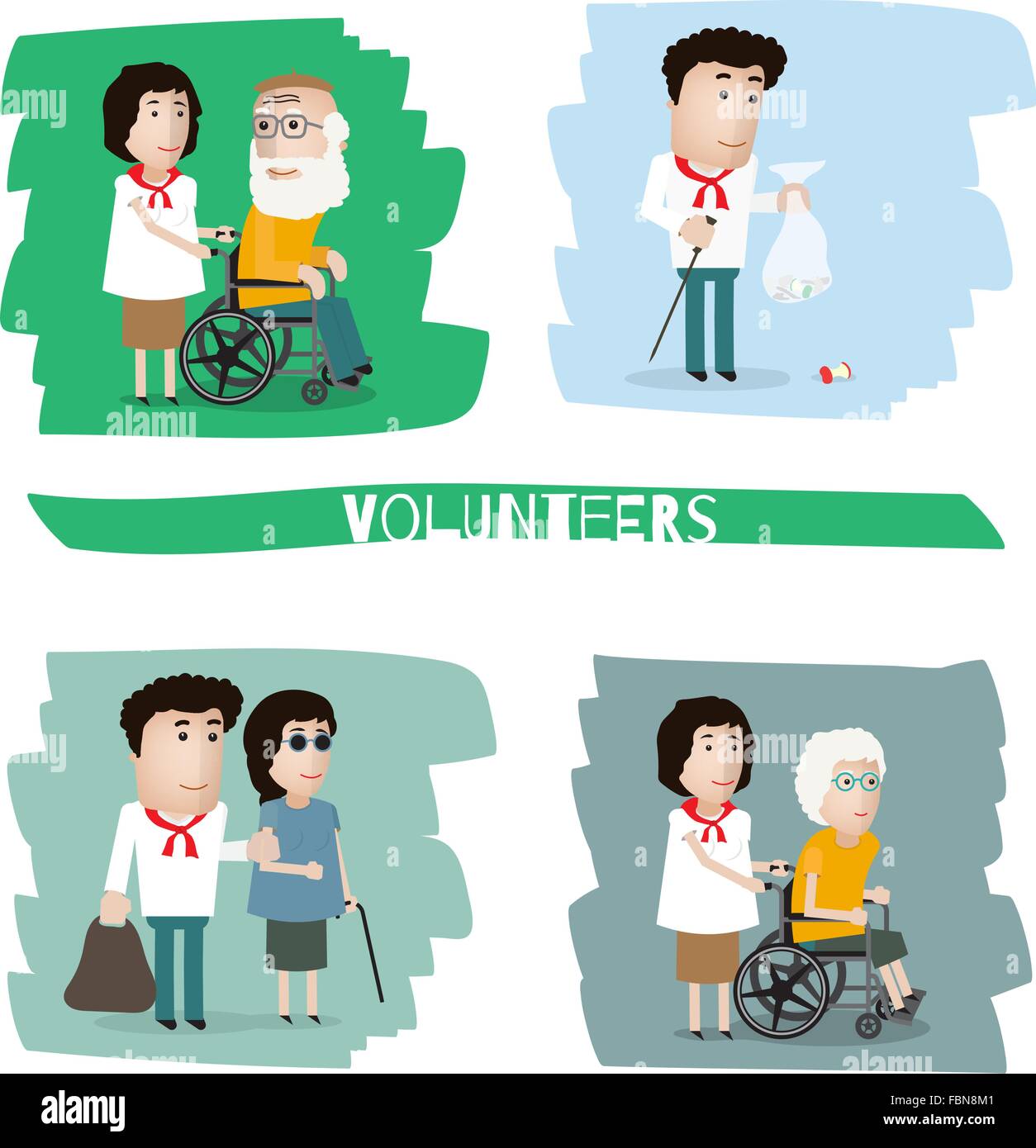 Volunteer philanthropy Cut Out Stock Images & Pictures - Alamy