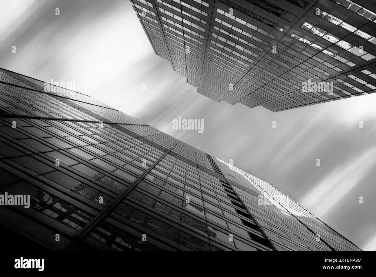 Looking up buildings Black and White Stock Photos & Images - Alamy