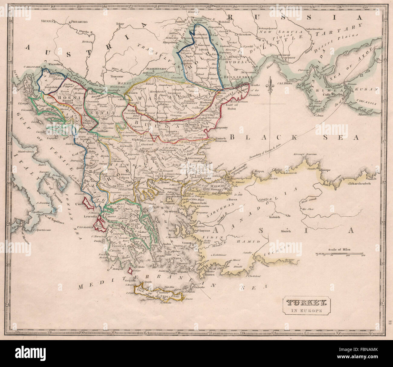 TURKEY IN EUROPE. Balkans. British Ionian Islands. Romelia &c. JOHNSON ...