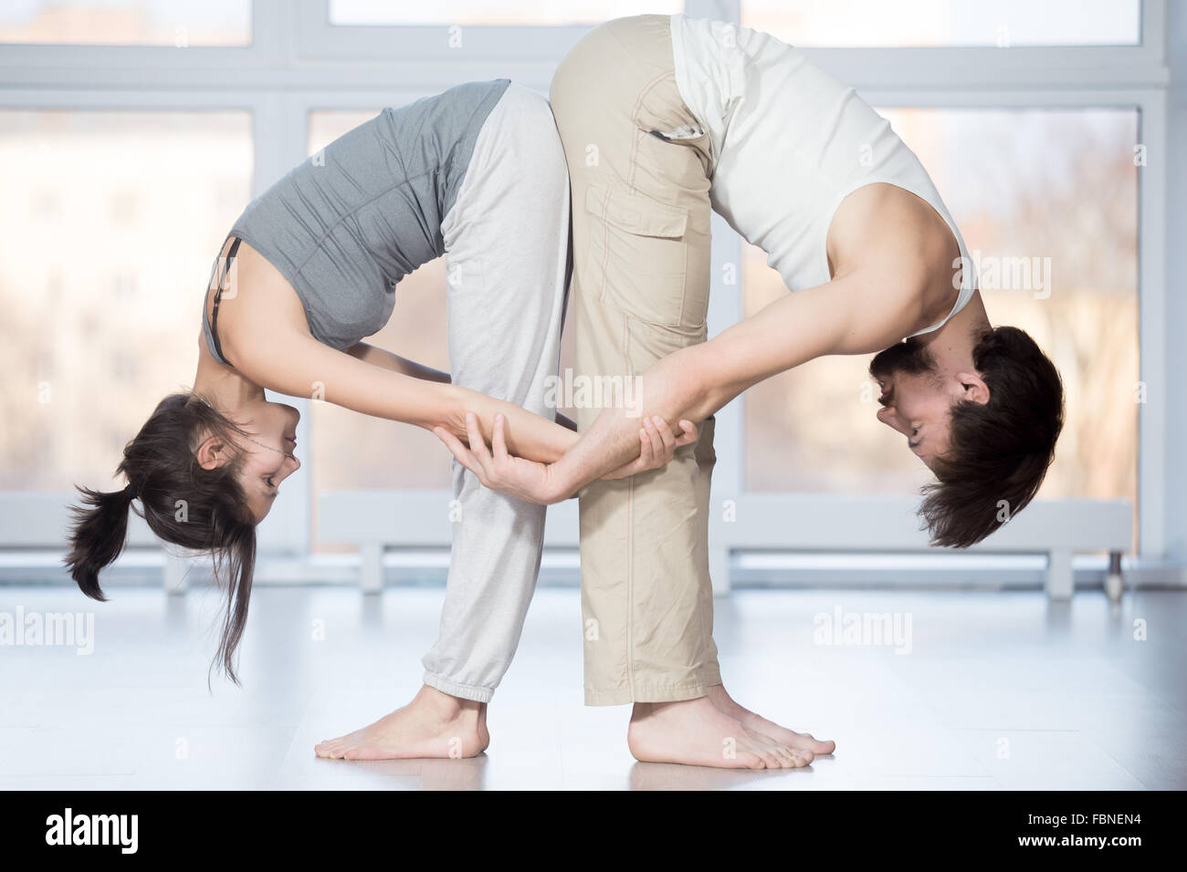 Two People Working Out Together